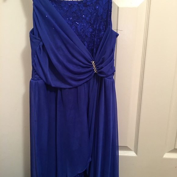 Amy Byer | Dresses | Royal Blue Dress With Sequins And Rhinestones ...